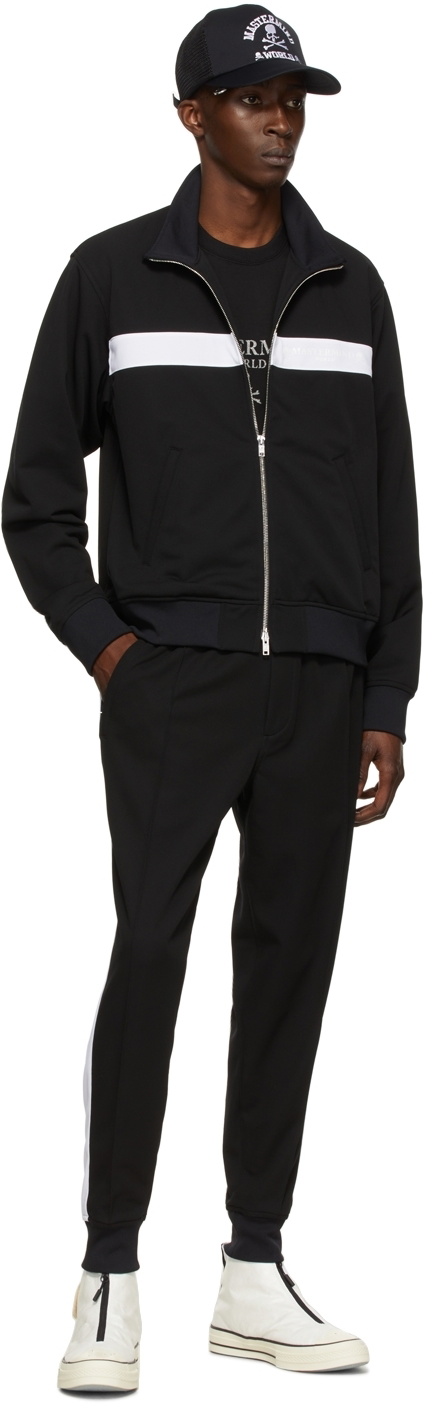 mastermind WORLD Black Polyester Track Jacket MASTERMIND WORLD