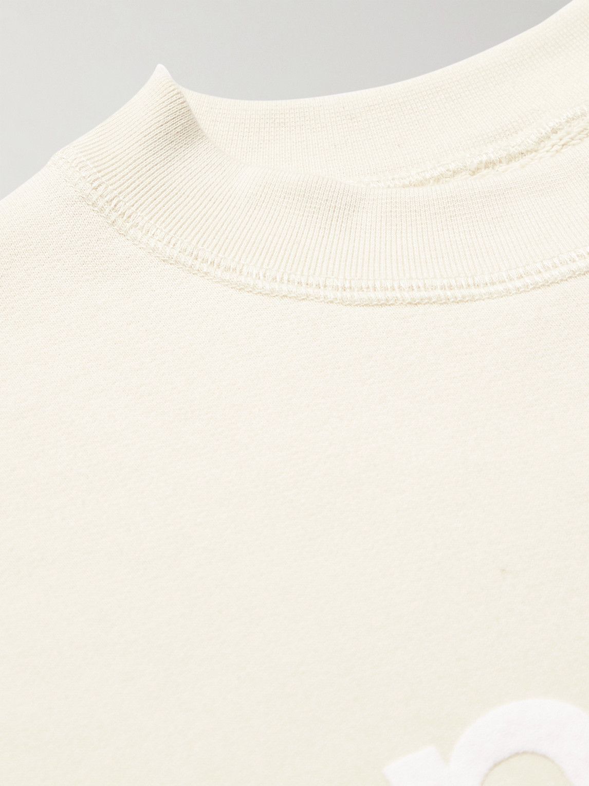norda - Logo-Flocked Organic French Terry Sweatshirt - Neutrals Norda