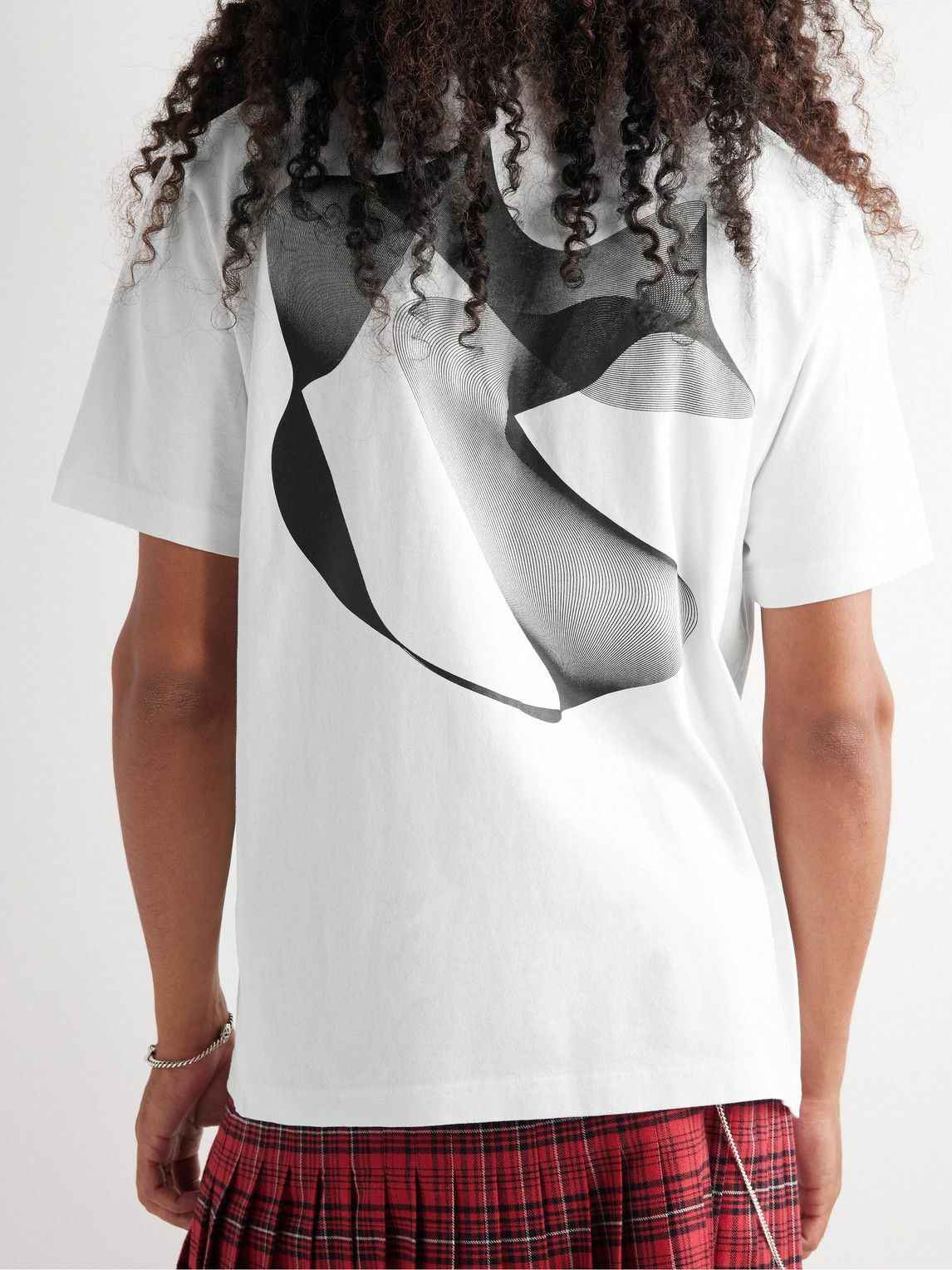 MSFTSrep - Formation Printed Cotton-Jersey T-Shirt - White MSFTSrep