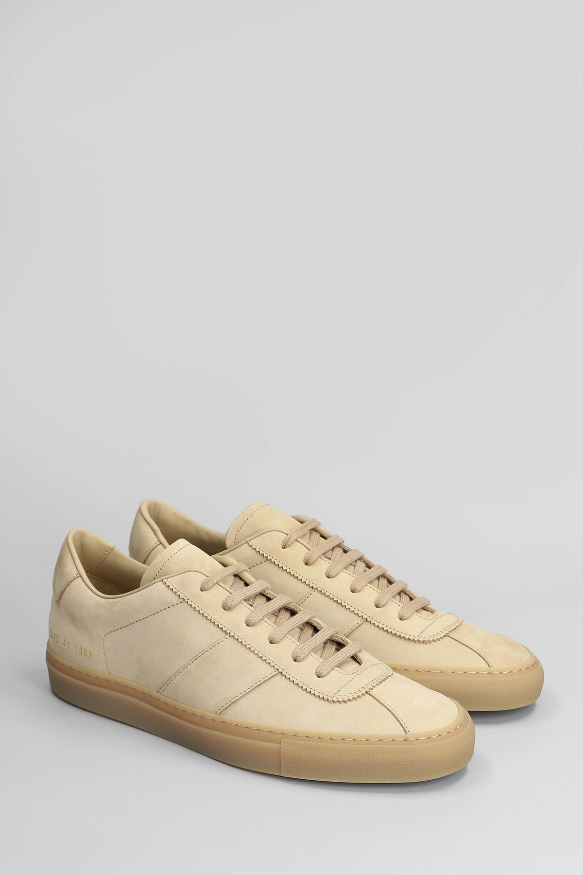 Common Projects Tennis Trainer Sneakers In Beige Leather Common Projects