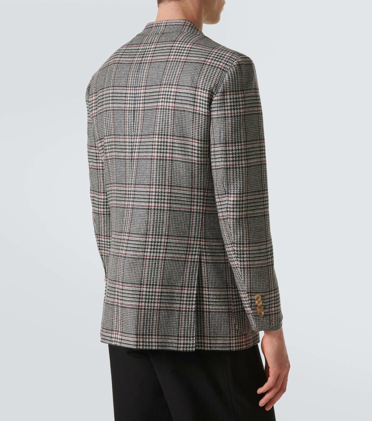 Kiton Checked cashmere blazer Kiton