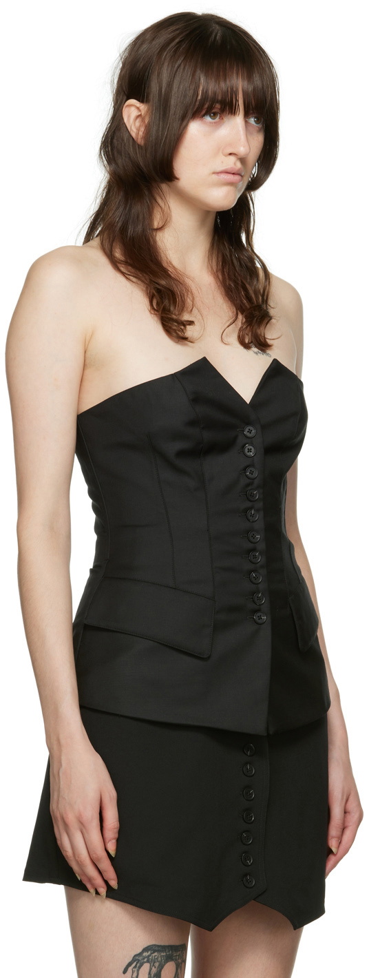Maiden Name SSENSE Exclusive Black Sophia Bustier Maiden Name