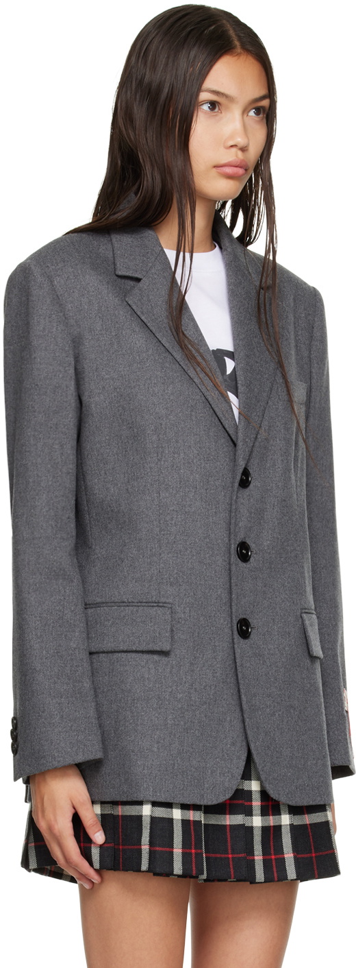 Marni Gray Three-Button Blazer Marni