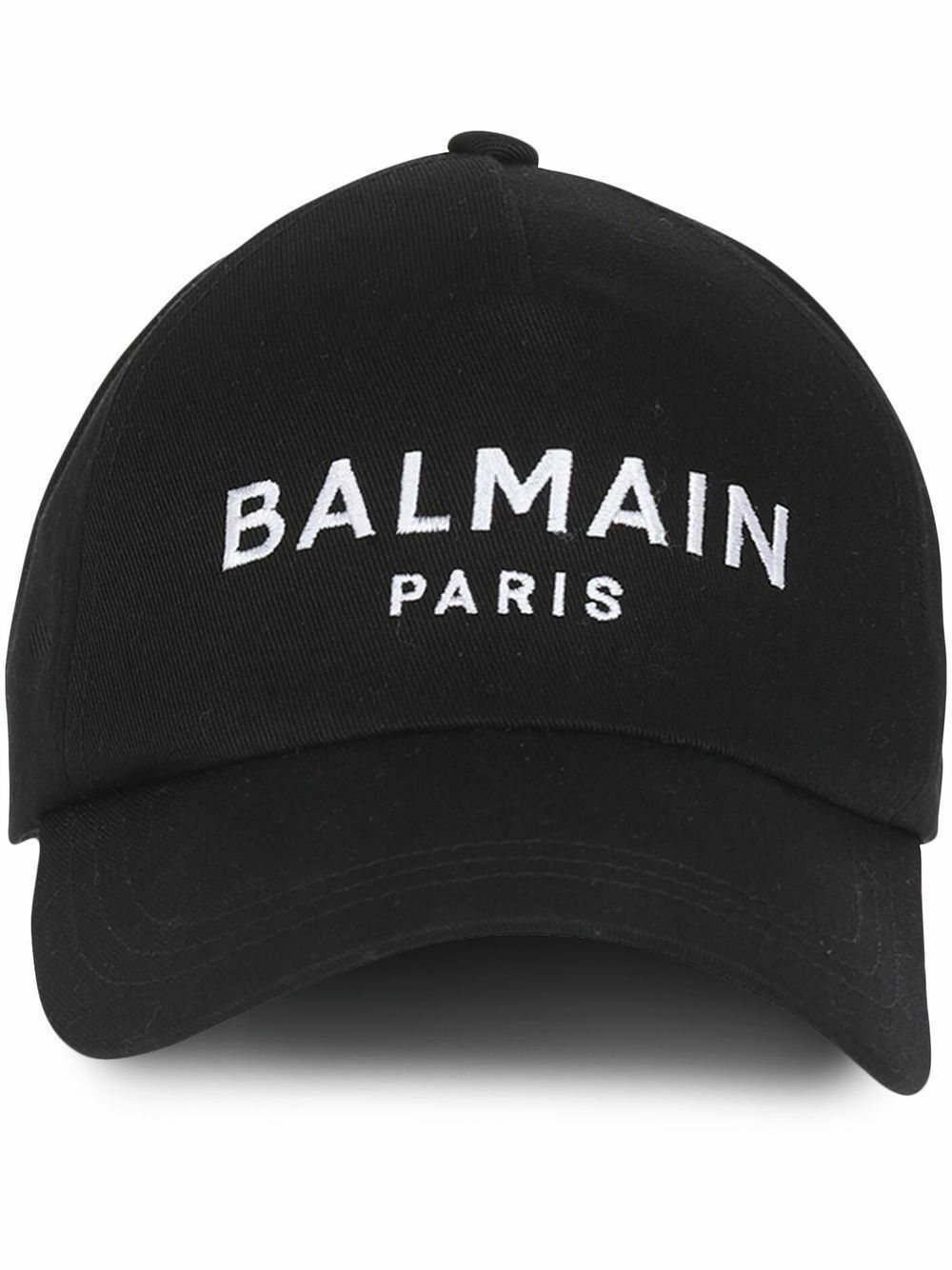 Balmain Logo-Embroidered Cotton Cap Hat Balmain