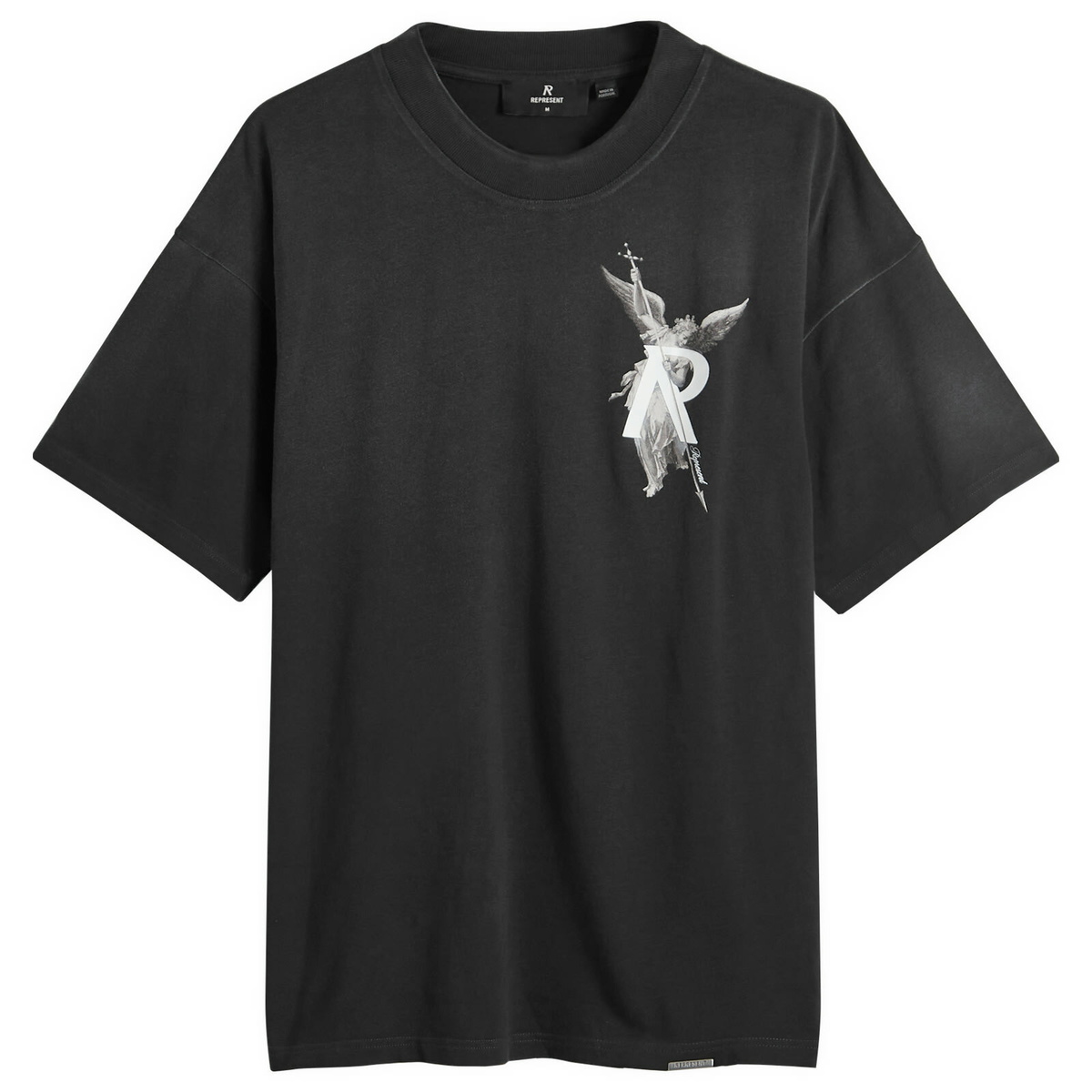 Represent Men's Archangel T-Shirt in Stained Black Represent