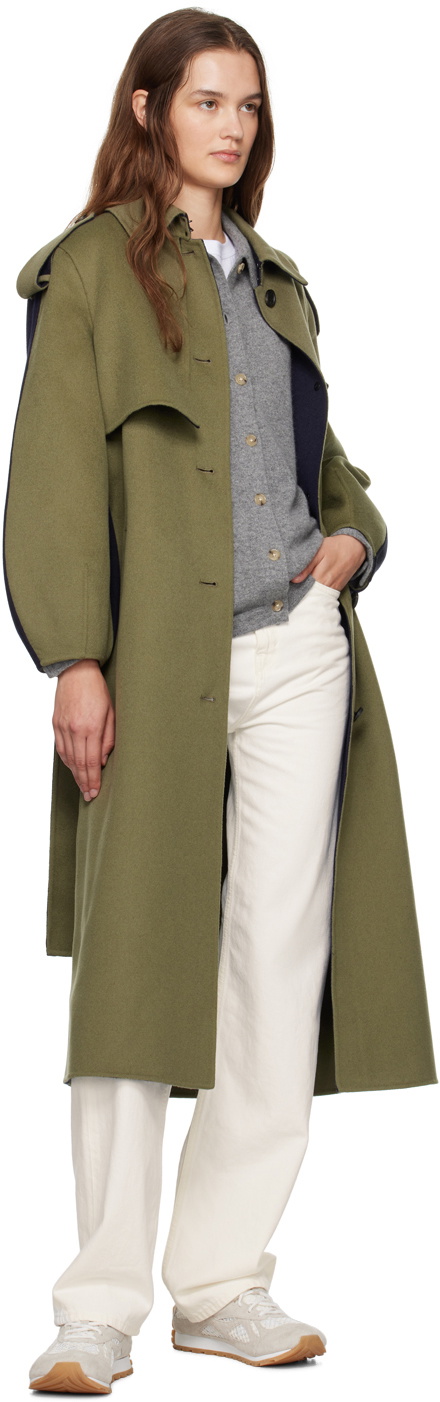 MACKAGE Green & Navy Ceyla Coat Mackage