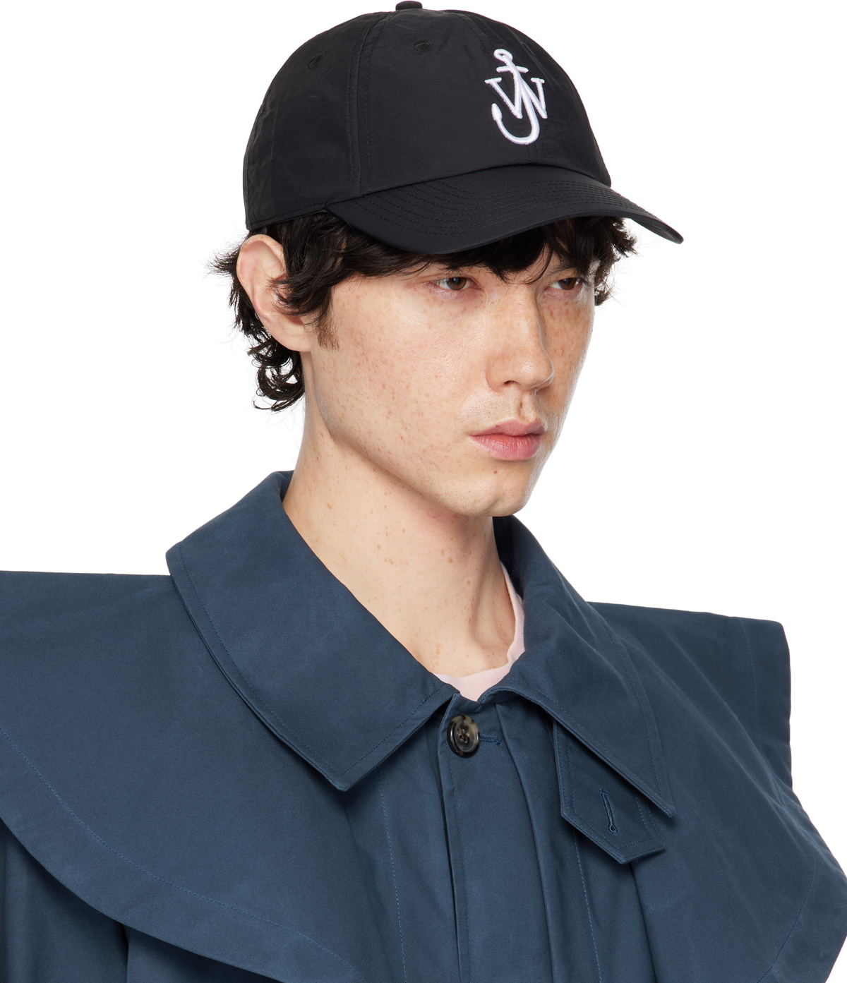 JW Anderson Black Anchor Logo Baseball Cap JW Anderson