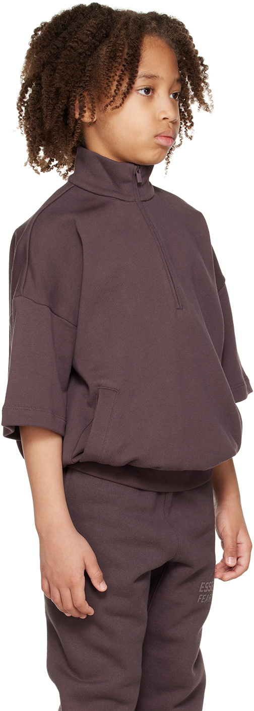 Essentials Kids Purple Half-Zip Sweatshirt Essentials