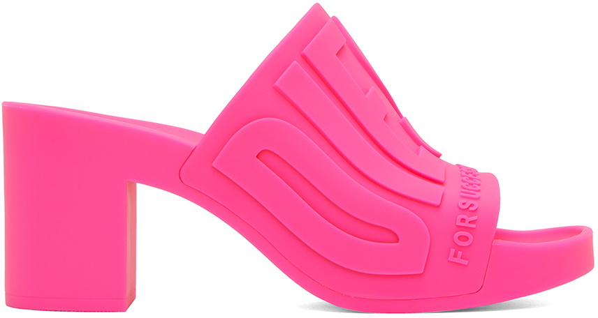 Diesel Pink Pamela Heeled Sandals Diesel
