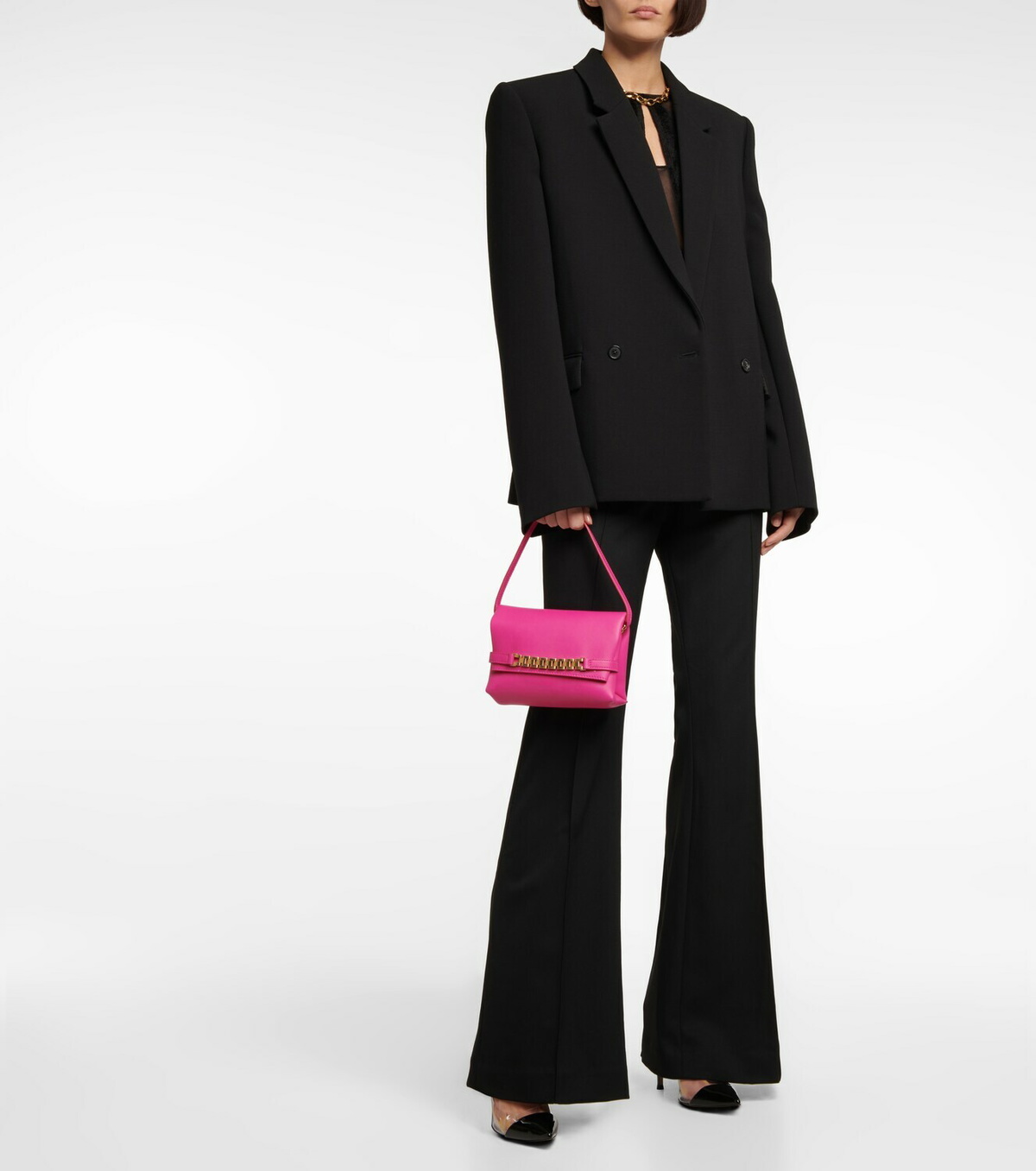 Victoria Beckham - Chain leather pouch Victoria Beckham
