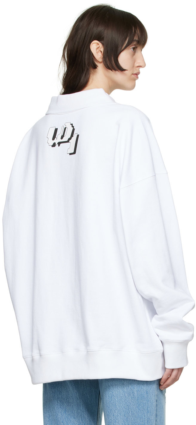 We11done White Cotton Sweater We11done