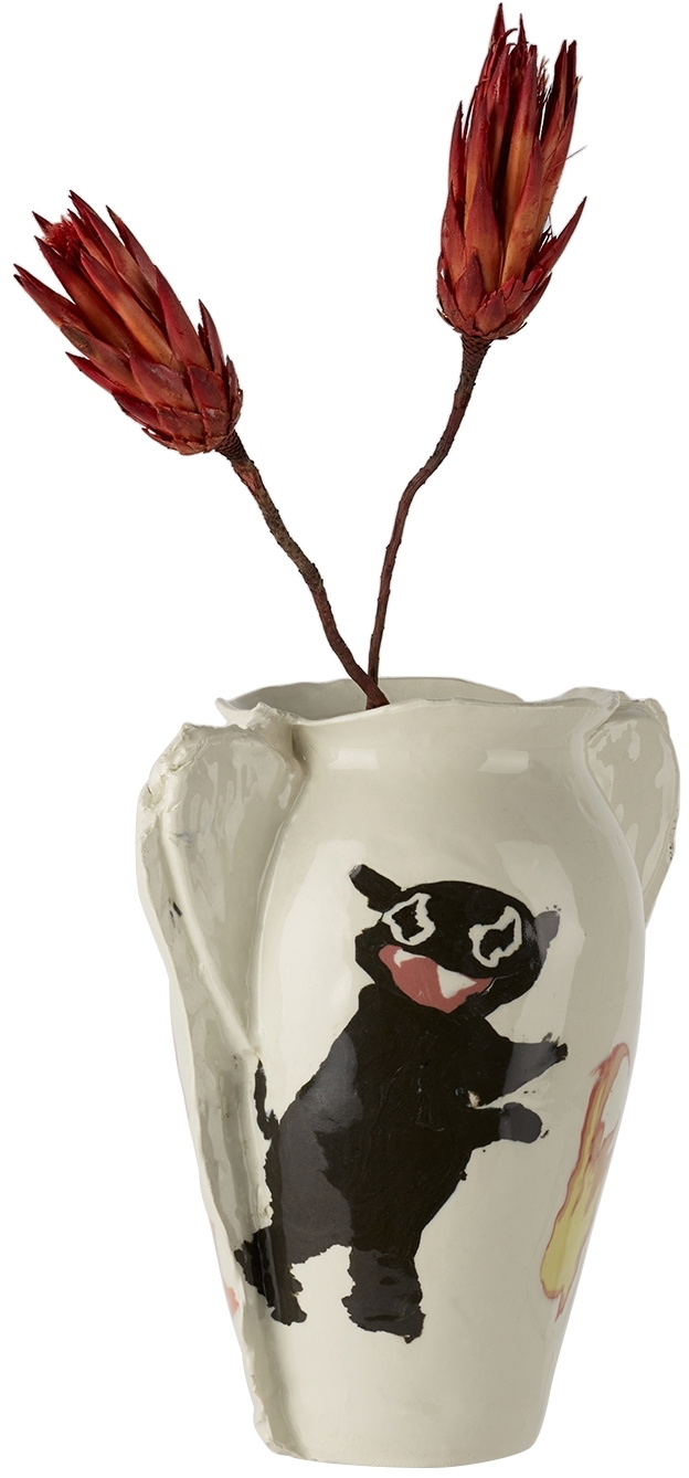 DUM KERAMIK Off-White Playing With Fire Vase