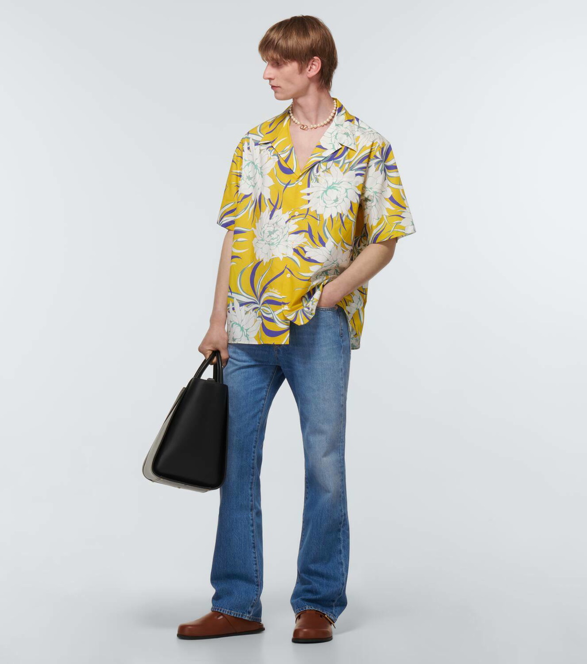 Valentino Archival print mid-rise jeans Valentino