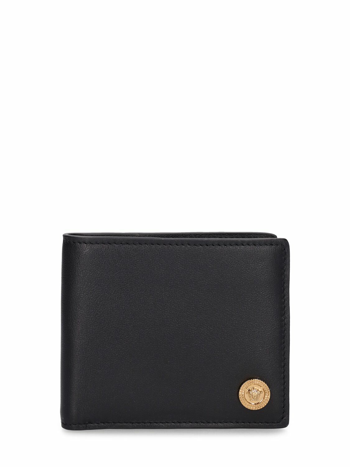 VERSACE - Leather Logo Bifold Wallet Versace
