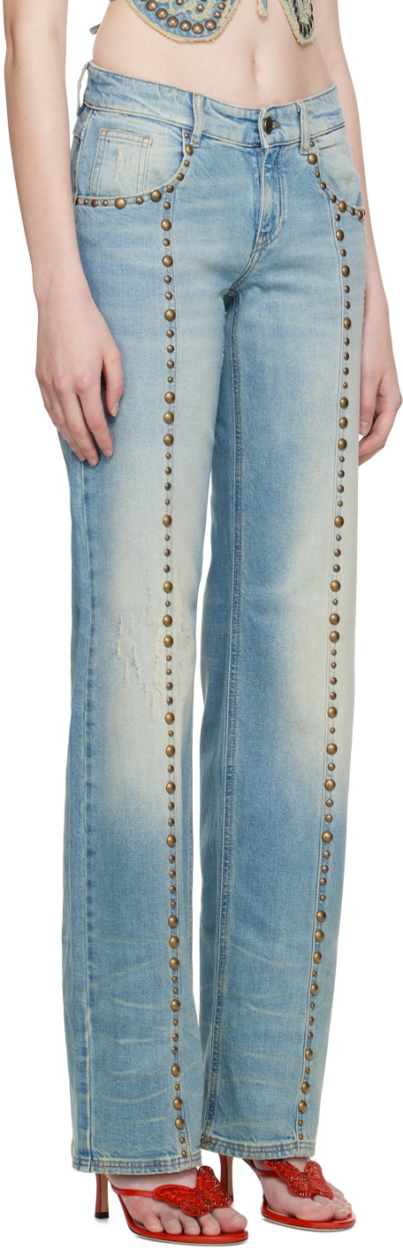 Blumarine Blue Boyfriend Jeans Blumarine