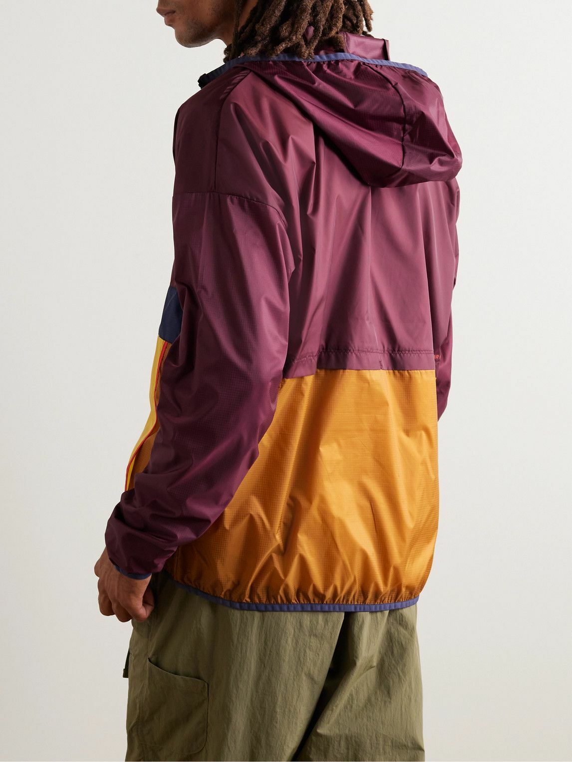 Cotopaxi - Teca Packable Colour-Block Shell Hooded Half-Zip Jacket ...