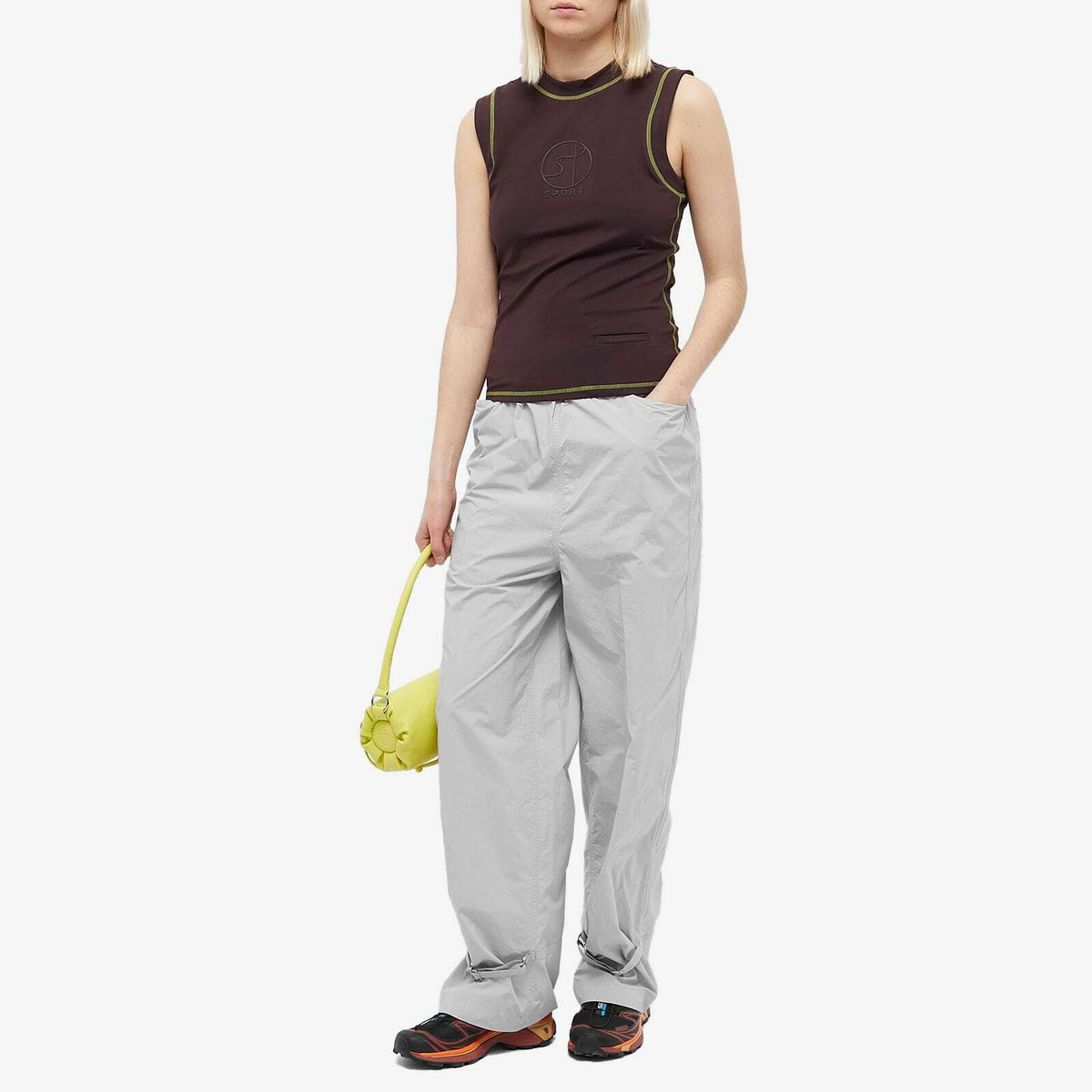 Saks Potts Women's Umsi Contrast Stitch Tank Top in Dark Chocolate ...