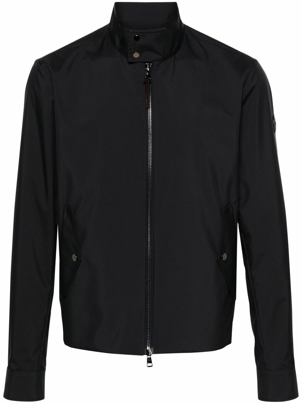 Moncler Blue Chaberton Logo-Patch Jacket Moncler