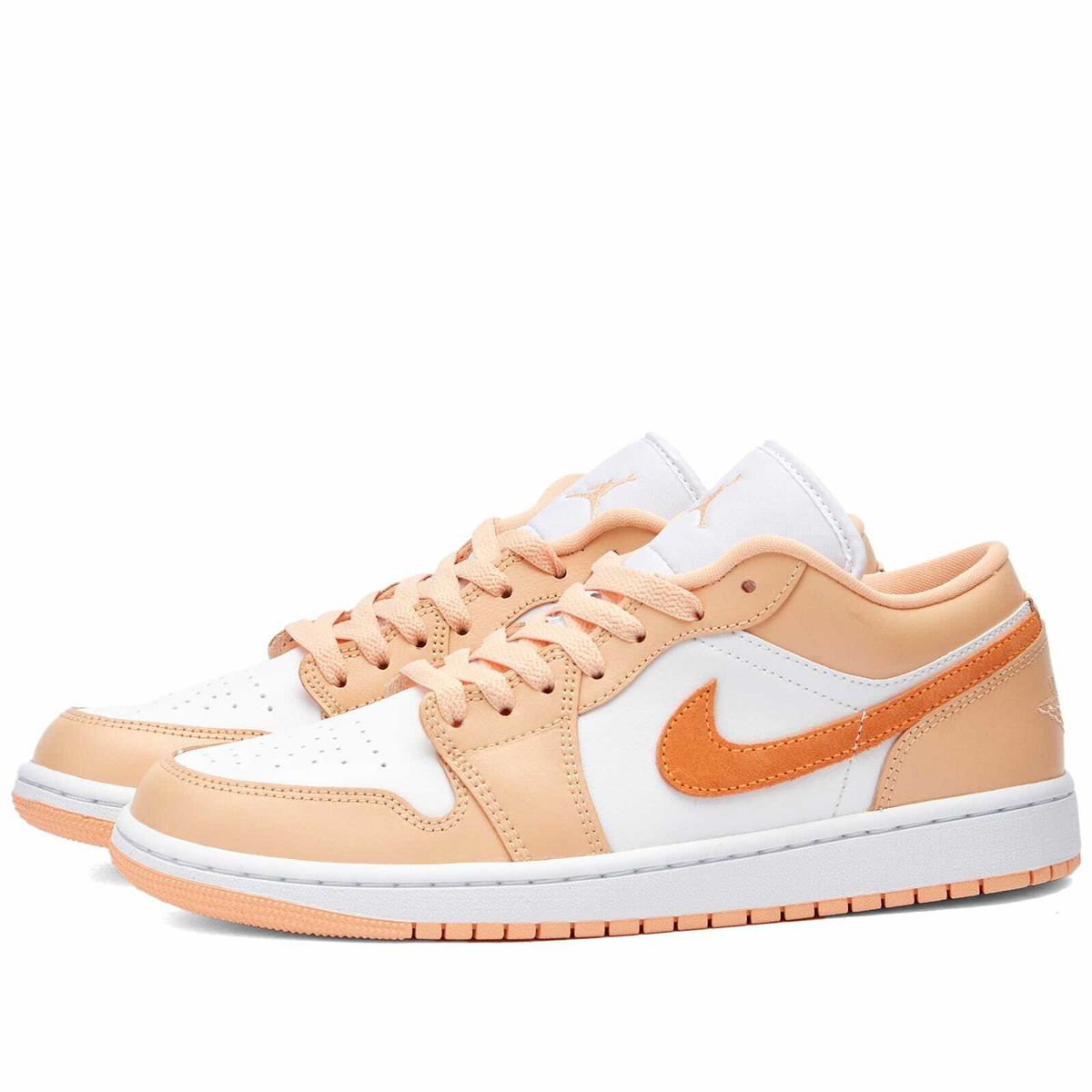 Air Jordan Women's 1 Low W Sneakers in Sunset Haze/Bright Citrus Nike ...