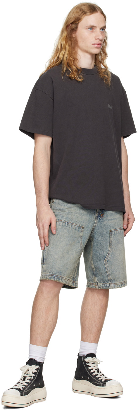 Ksubi Blue MAXX Operator Denim Shorts Ksubi