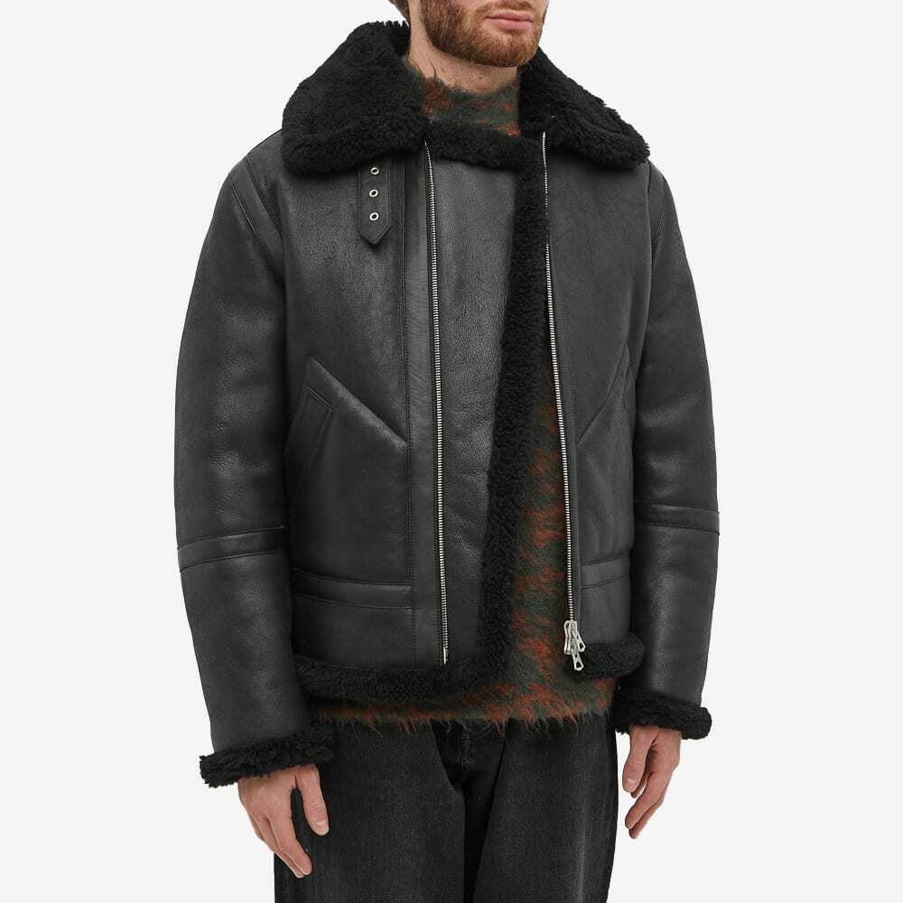Acne Studios Men's Ian Shearling Jacket in Black Acne Studios