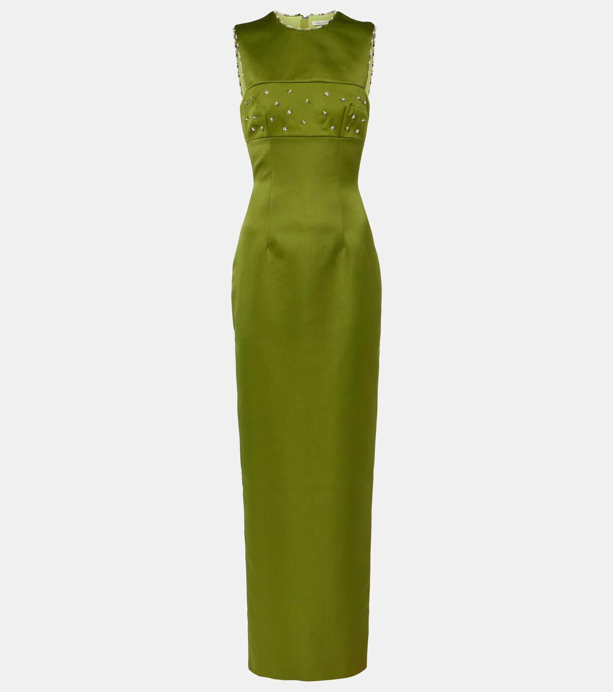 Emilia Wickstead Amadine embellished satin gown Emilia Wickstead