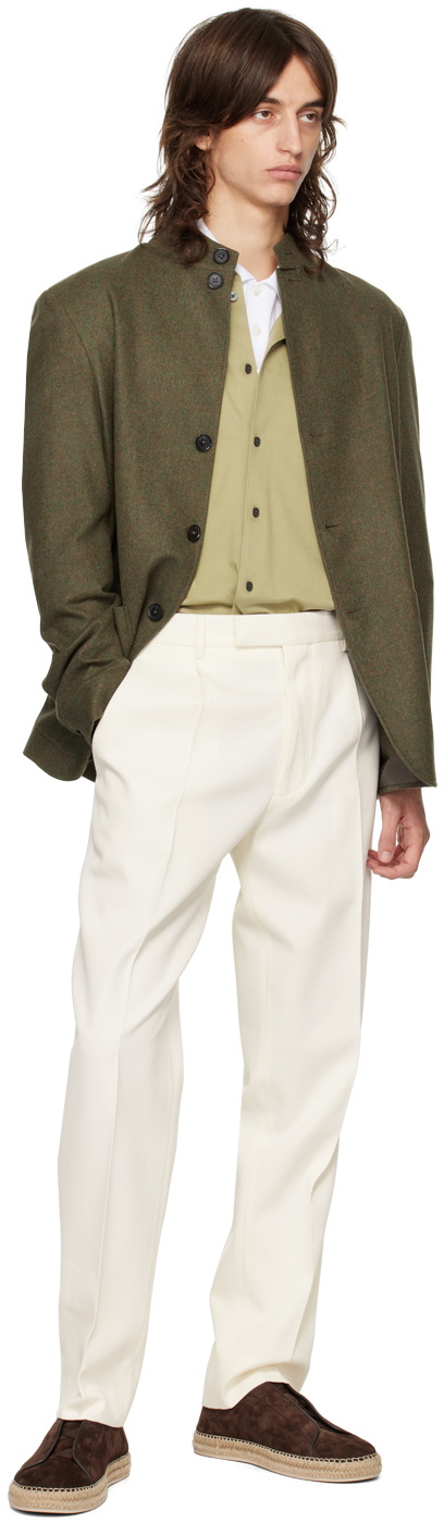 ZEGNA Green Il Conte Chore Jacket Zegna