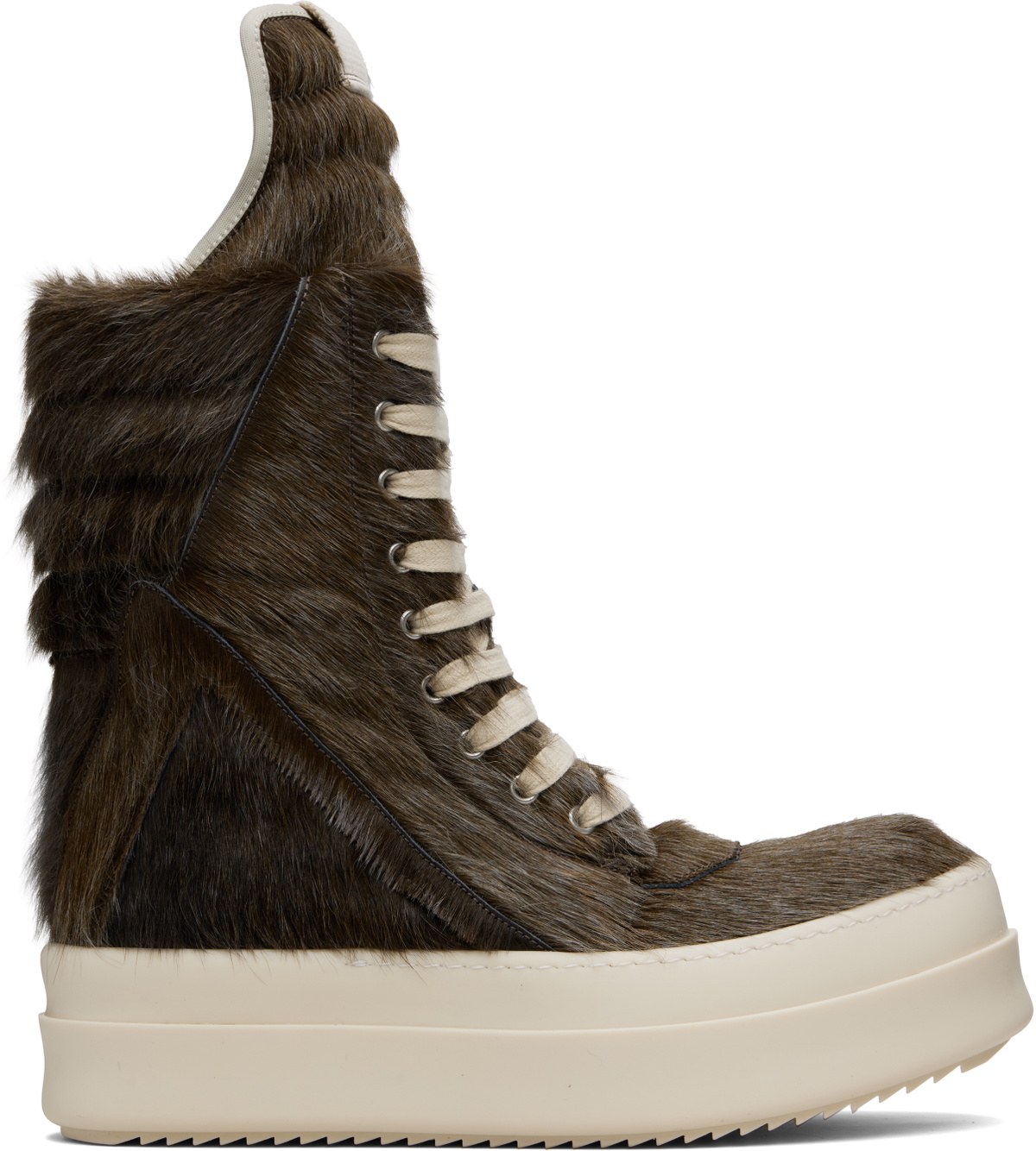 Rick Owens Brown Concordians Megageobaskets Sneakers Rick Owens