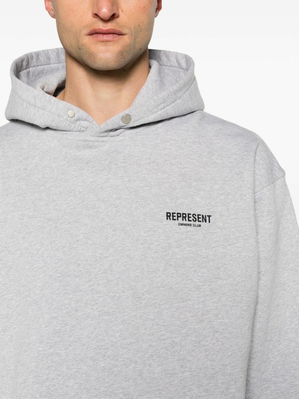 Represent Grey Owners Club Cotton Hoodie Represent