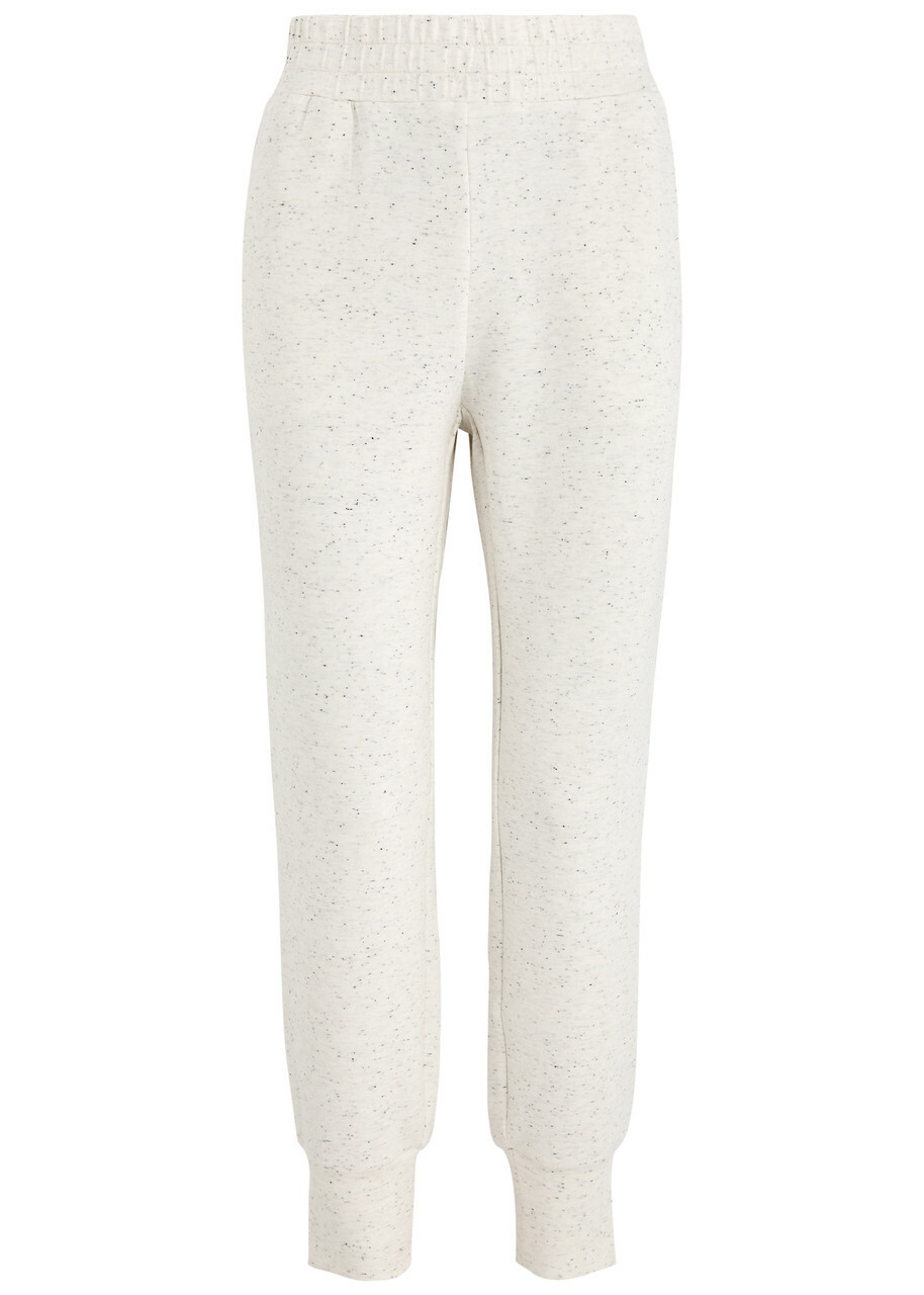 Varley The Slim Cuff Stretch-jersey Sweatpants Ivory Varley