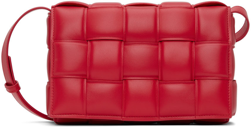 Bottega Veneta Red Padded Cassette Shoulder Bag Bottega Veneta