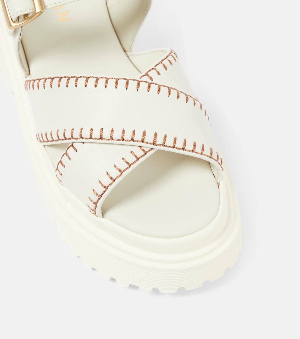 Hogan Leather slingback sandals Hogan