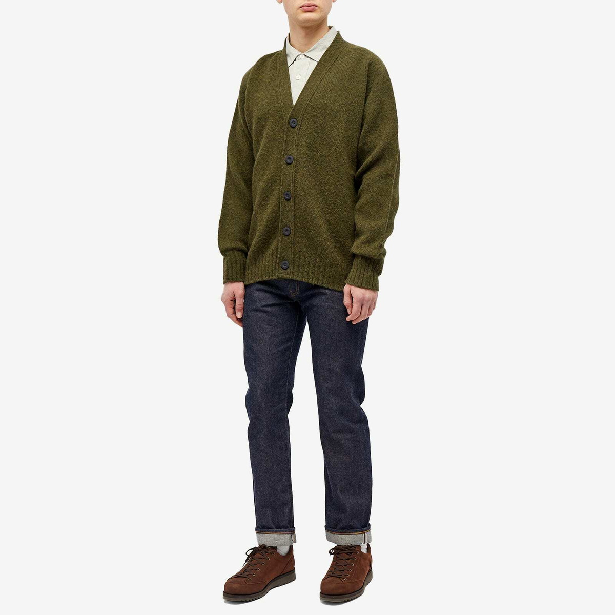 Howlin by Morrison Men's Howlin' Shaggy Bear Cardigan in Moss Howlin ...