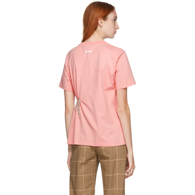 MSGM Pink Crystal T-Shirt MSGM