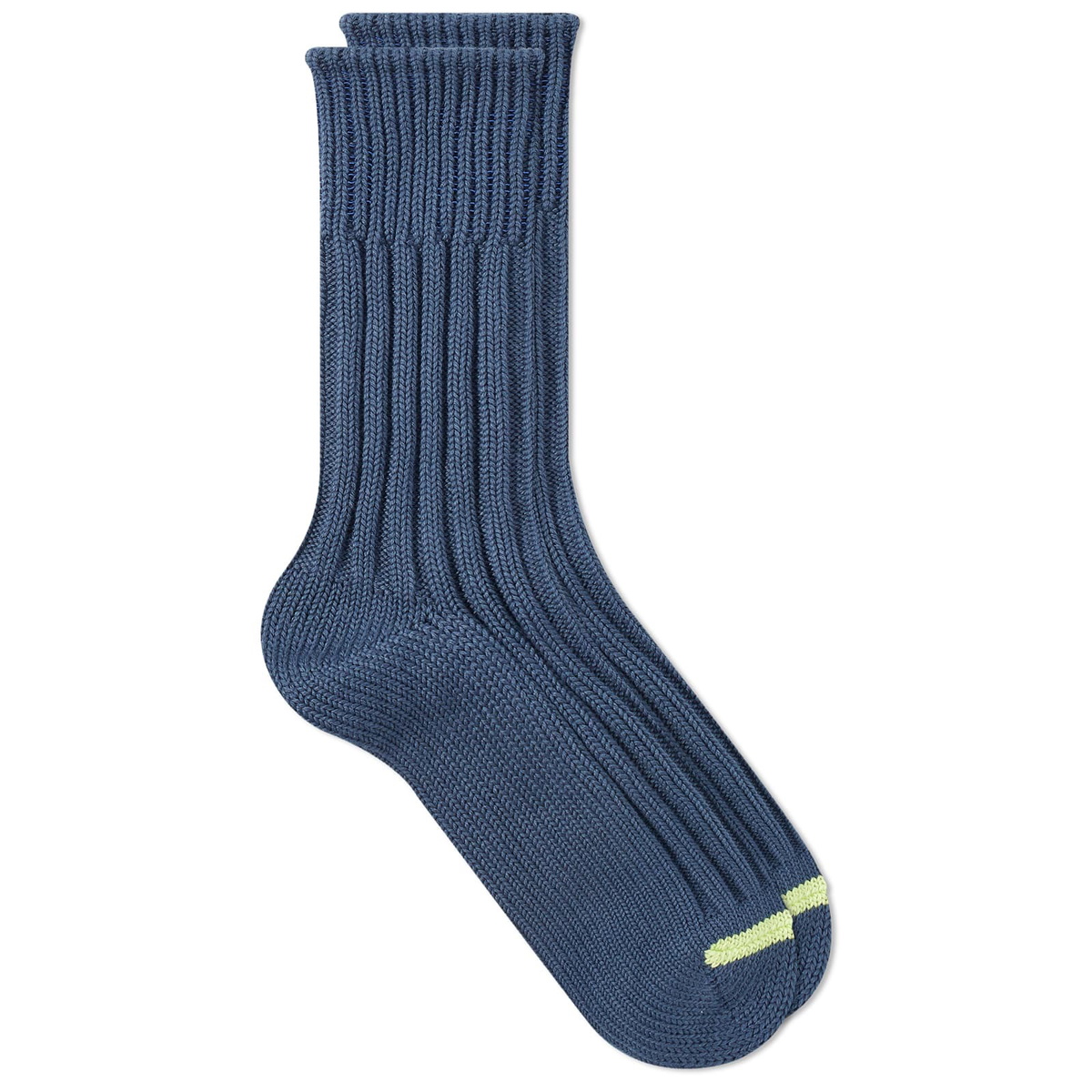 RoToTo Chunky Ribbed Crew Sock in Dark Blue RoToTo