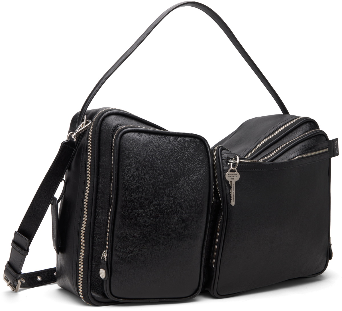 Acne Studios Black Camero Hotel Duffle Bag Acne Studios