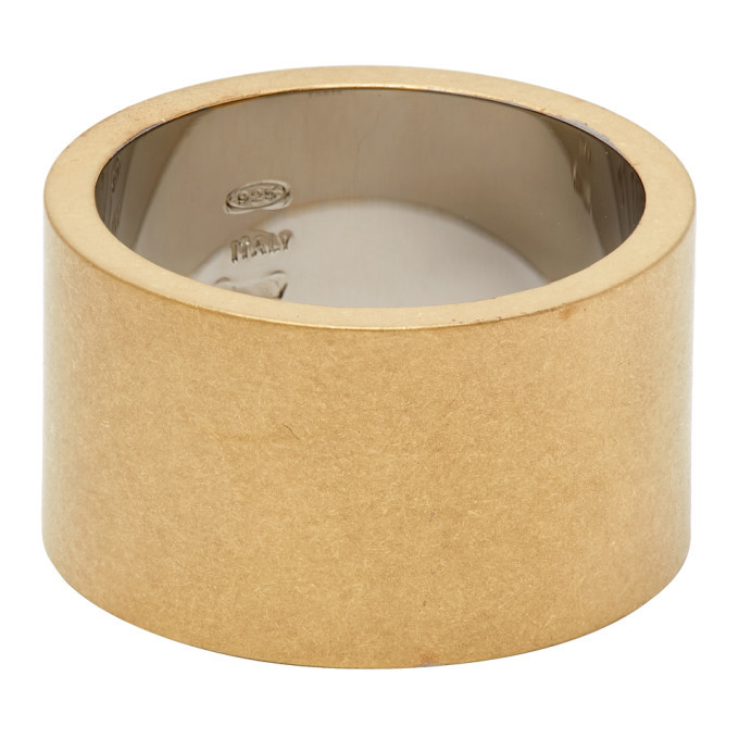 Maison Margiela Gold Chunky Numbers Ring Maison Margiela