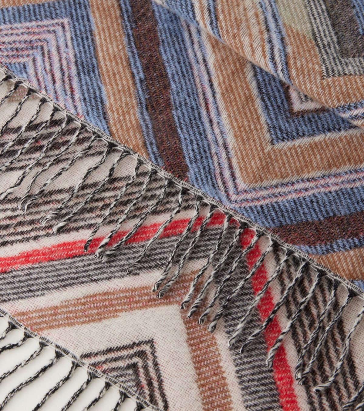Missoni Chevron wool-blend throw Missoni
