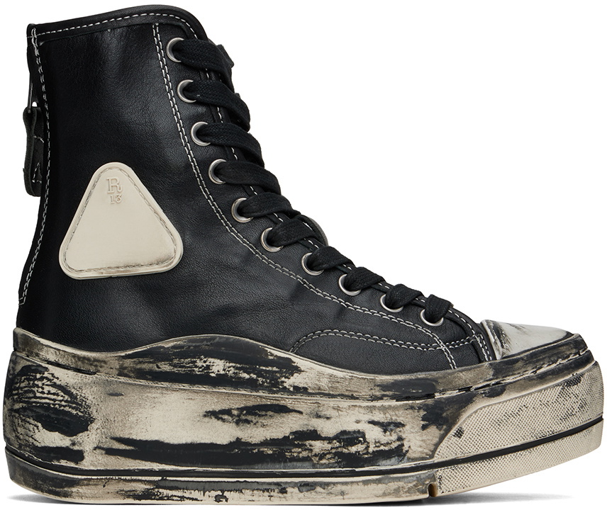 R13 Black Kurt High Top Sneakers R13