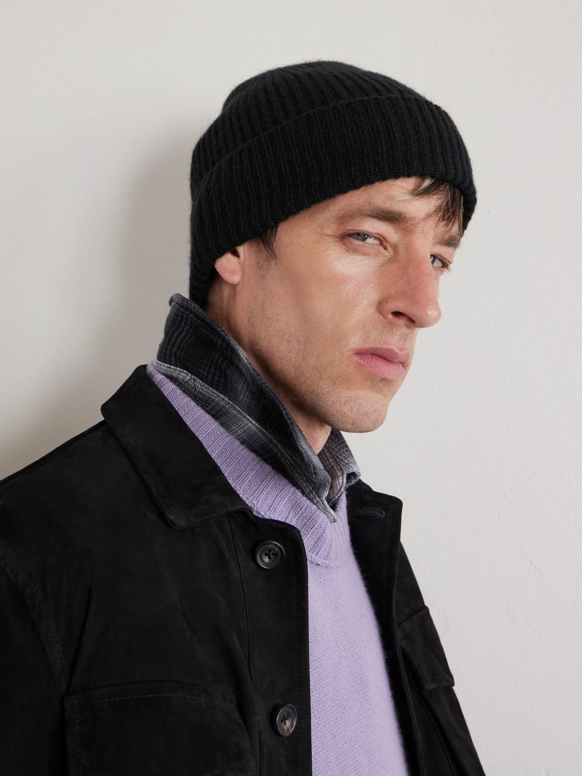 William Lockie - Ribbed Cashmere Beanie William Lockie