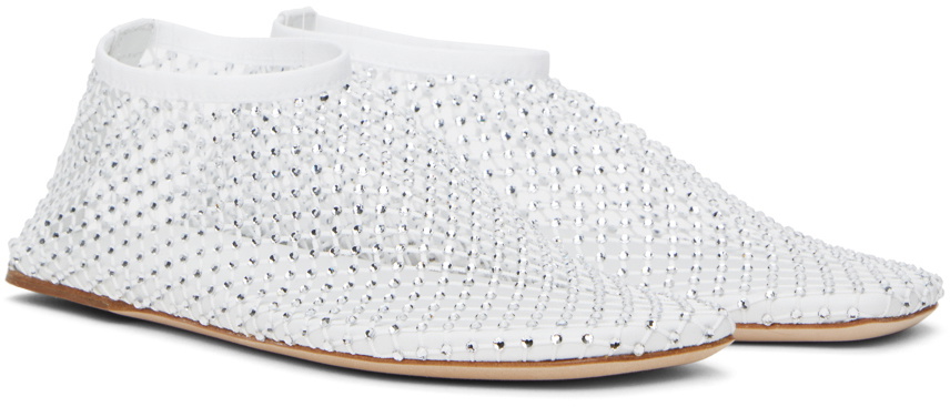 Christopher Esber White Minette Ballerina Flats Christopher Esber