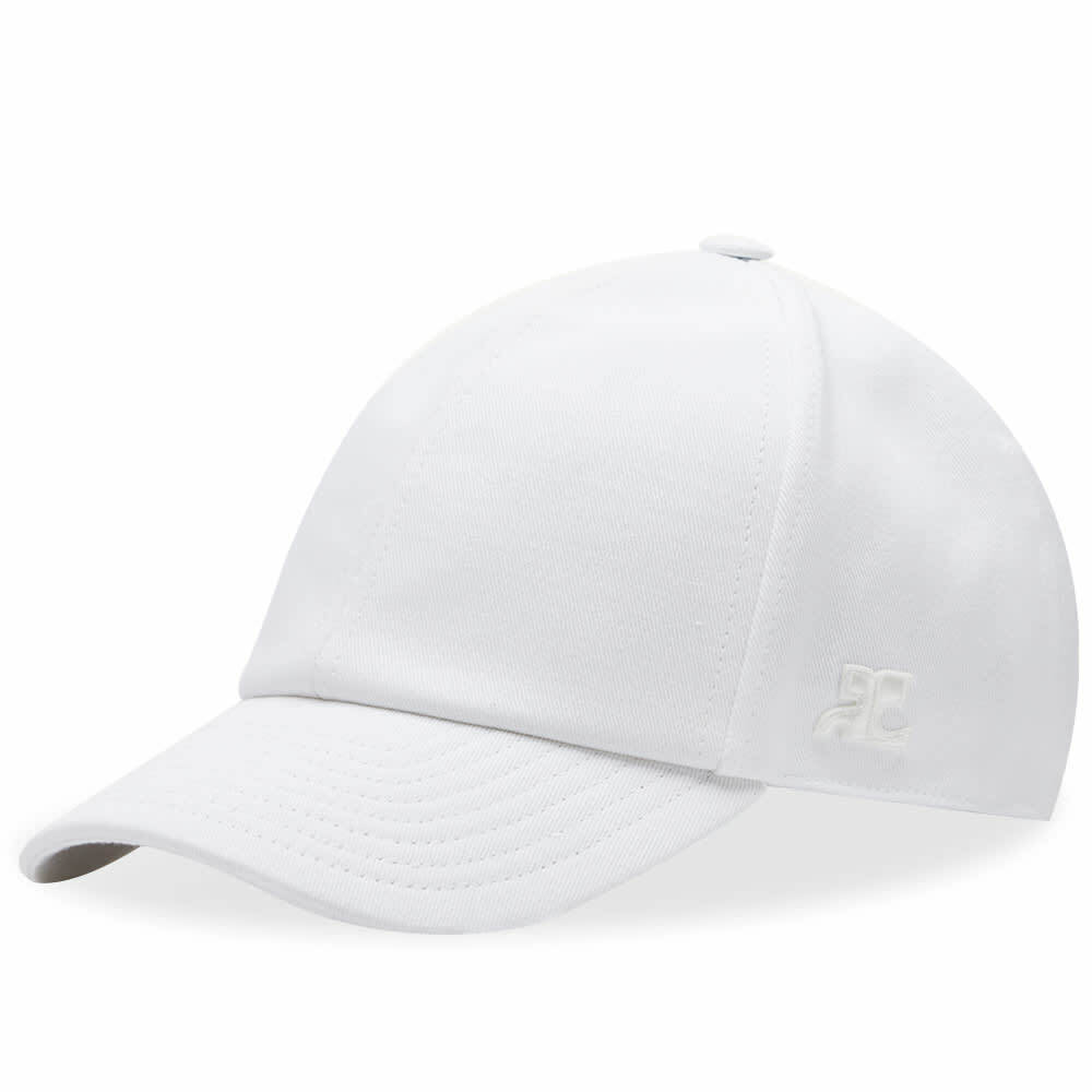 Courreges Women's Classic Baseball Cap in Heritage White Courreges