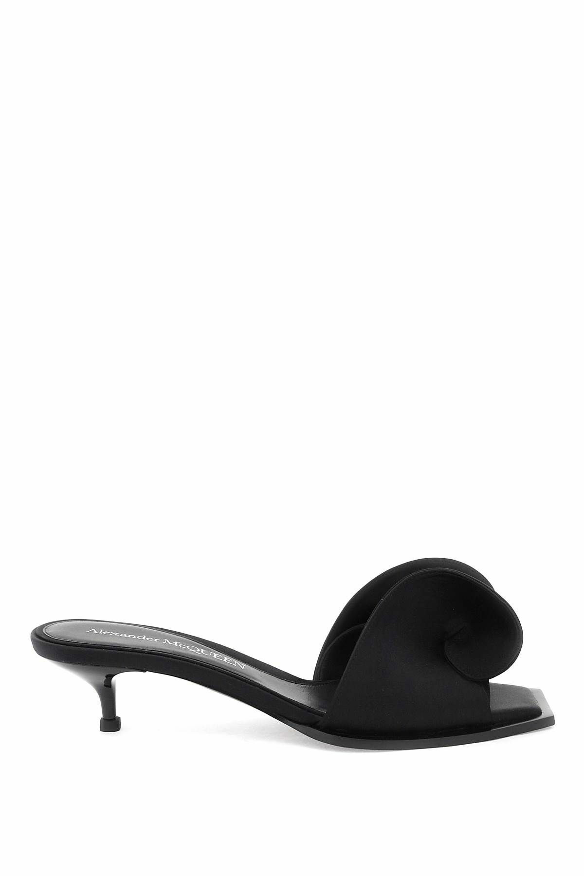 ALEXANDER MCQUEEN mules with silk detail Black Alexander McQueen