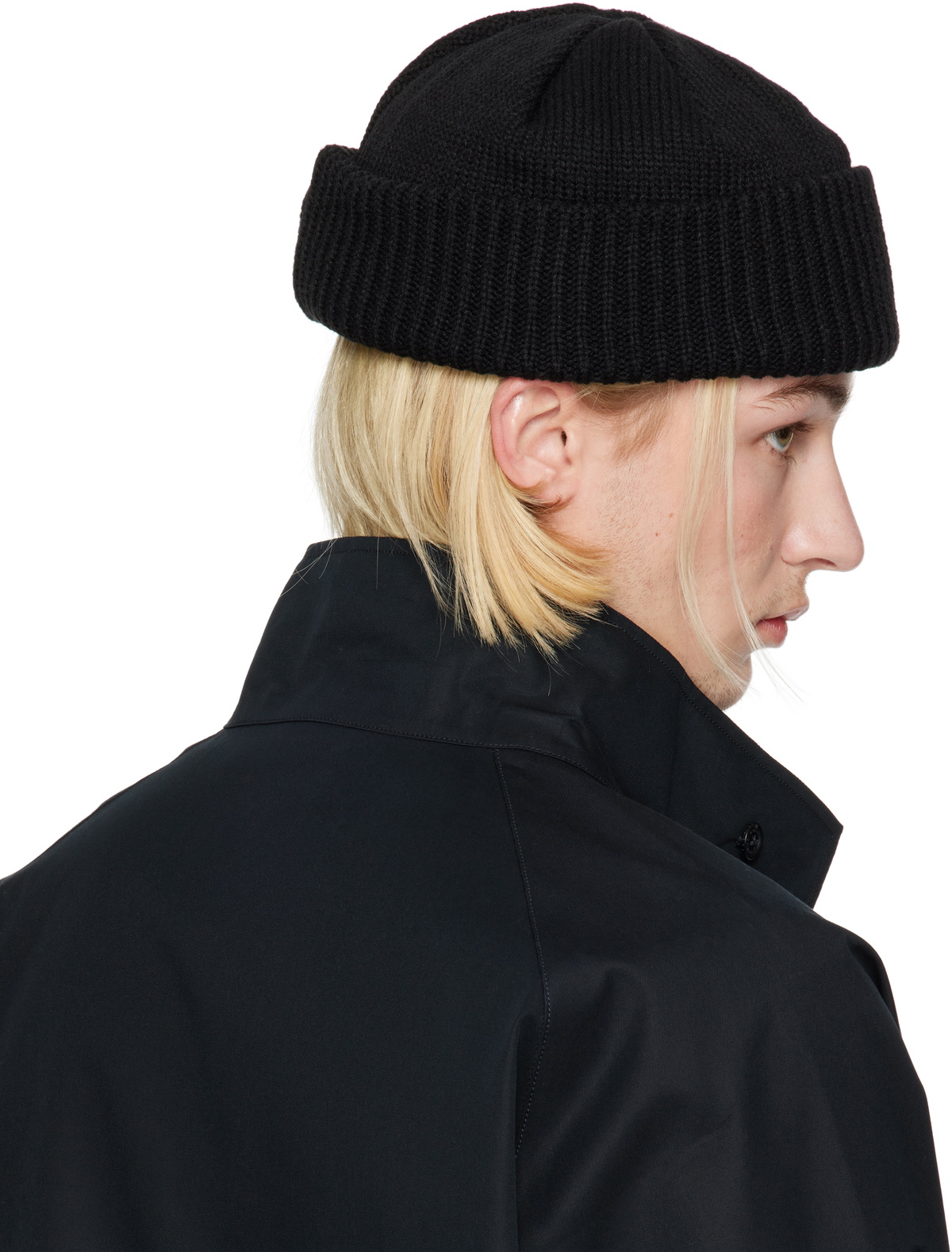 nanamica Black WINDSTOPPER Beanie Nanamica