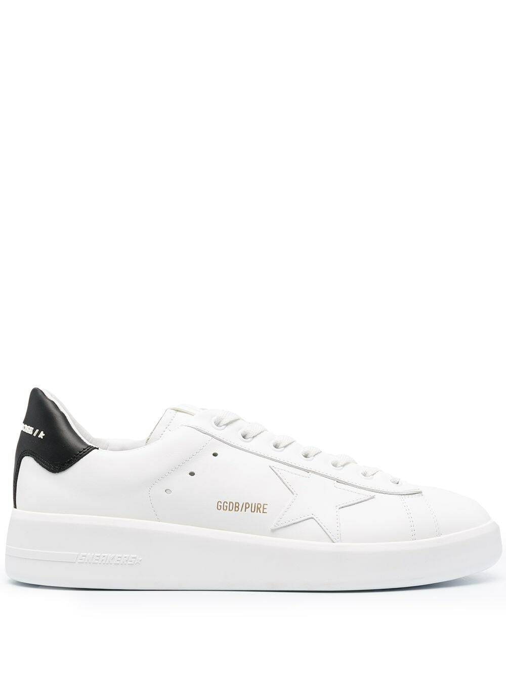 GOLDEN GOOSE - Purestar Leather Sneakers Golden Goose Deluxe Brand