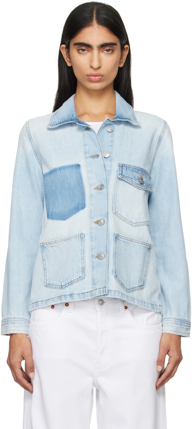 FRAME Blue Chore Denim Jacket Frame Denim