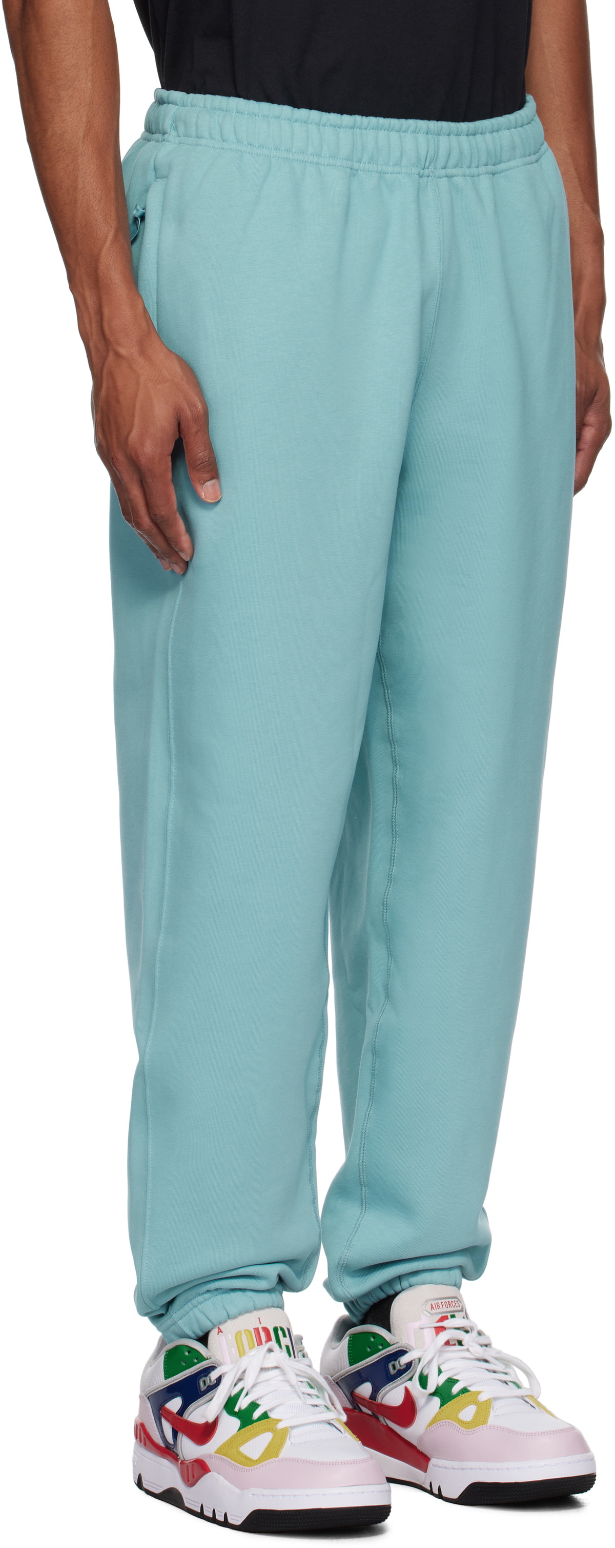 Nike Blue Solo Swoosh Sweatpants Nike