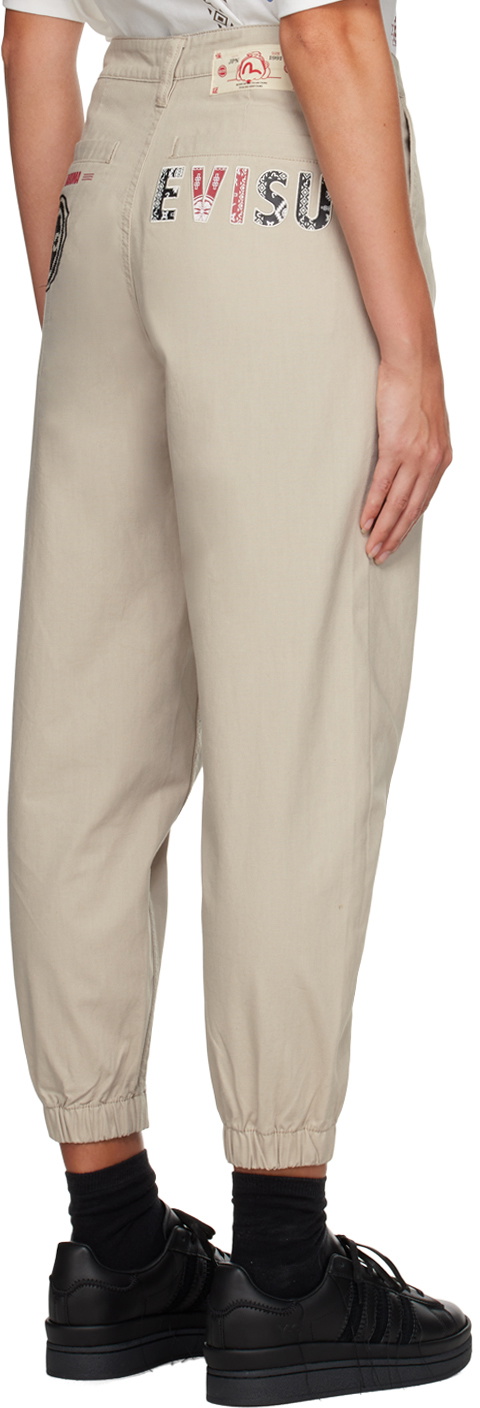 Evisu Khaki Nomadic Trousers Evisu