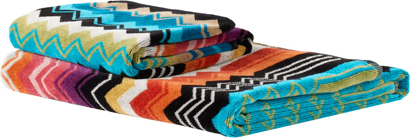 Missoni Multicolor Giacomo Two-Piece Towel Set Missoni