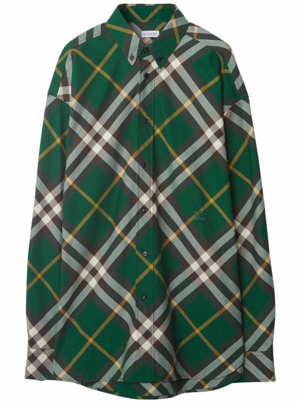 BURBERRY - Check Motif Cotton Shirt Burberry
